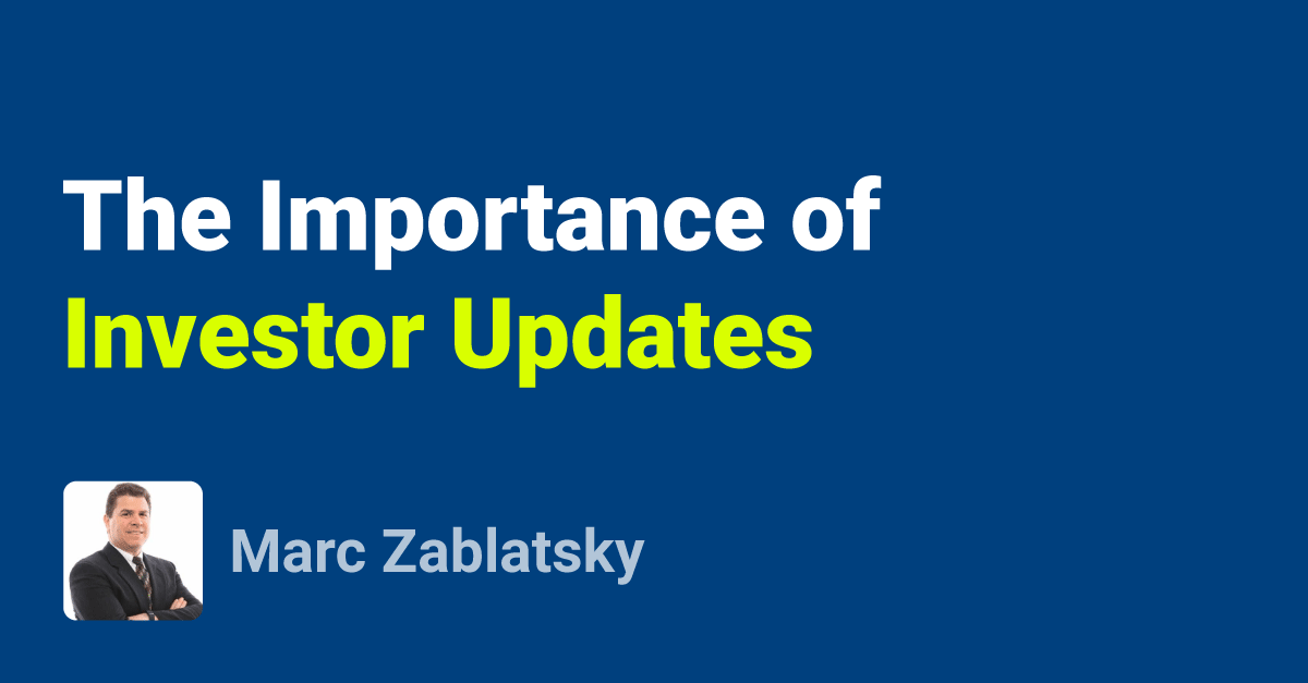 The Importance of Investor Updates - Burkland