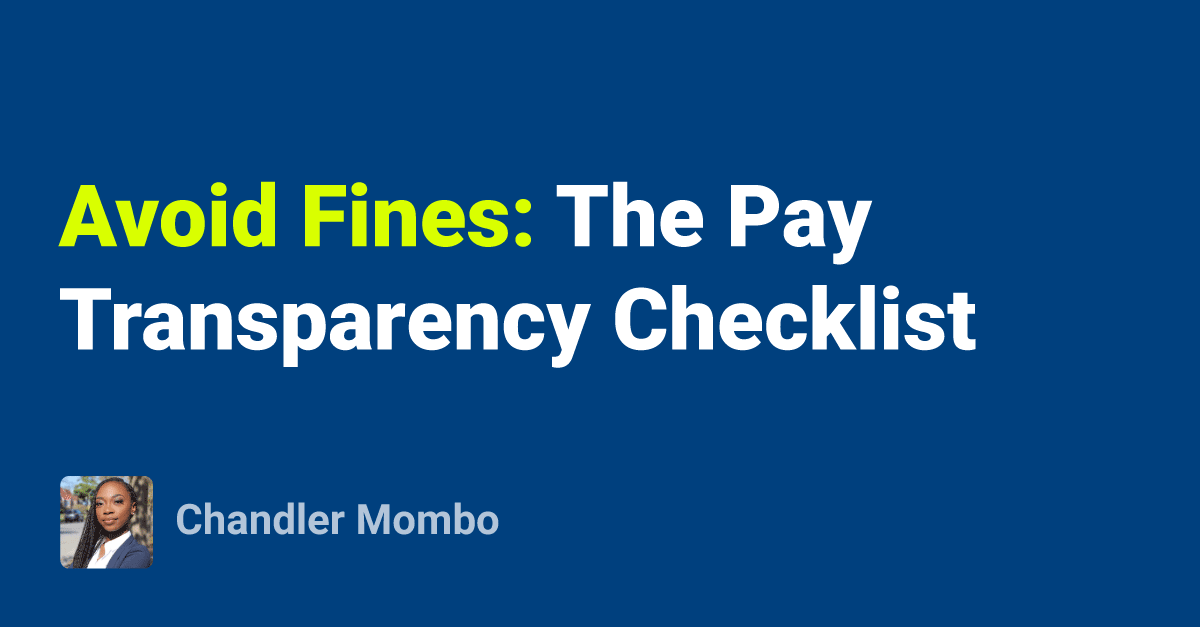 Avoid Fines: The Pay Transparency Checklist - Burkland